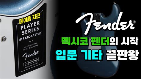 입문기타 끝판왕 근본 넘치는 일렉기타는 이걸로 멕시코 펜더 플레이어 스트라토캐스터 싱싱싱 메이플 지판 Youtube