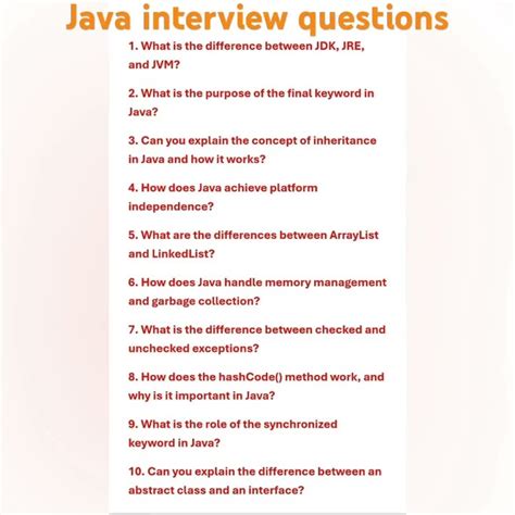 Top 10 Java Interview Questions Daily Java Interview Questions