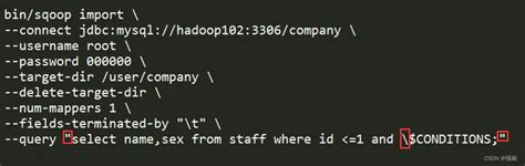 大数据技术之sqoop Csdn博客