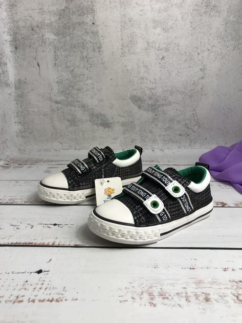 Кеди текстильні дитячі на хлопчика Tom M 28р 17 4 см чорні 669 Оригинальная обувь Rozetka