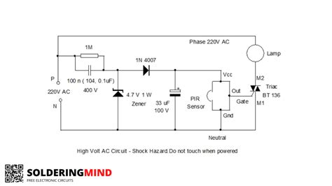 Pir Motion Sensor Circuit Enginnering Hobby Projects Motion Sensor