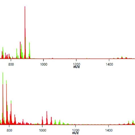 representative skyline projection spectra of maldi msi analysis of the