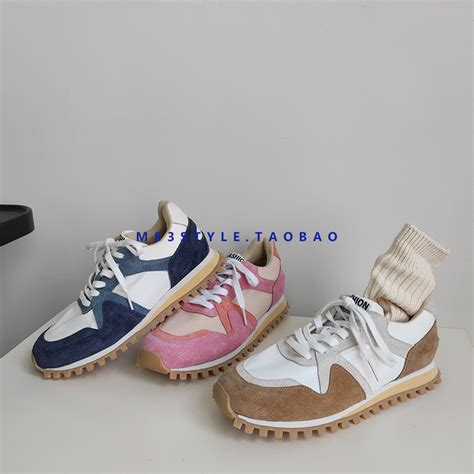 SNEAKER STARS韩国系带运动鞋女拼色阿甘鞋舒适百搭设计感春季新 虎窝淘