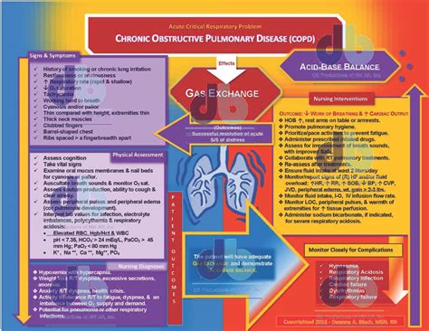 Copd Concept Map Care Copd Nursing Review Single Page Concept Map