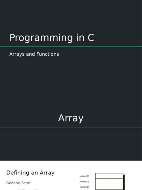 Arrays Information Slides Pdf Integer Computer Science Data Type