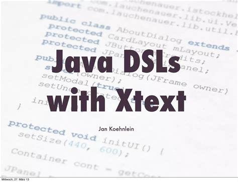 Java Dsls With Xtext Ppt