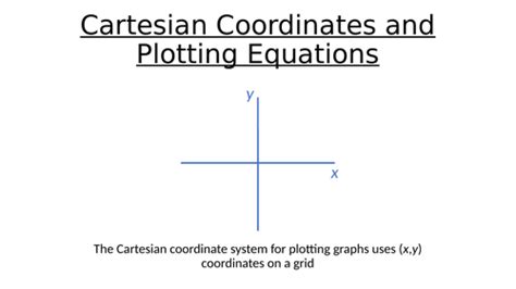 Btec Engineering Cartesian Coordinates And Graphs Powerpoint