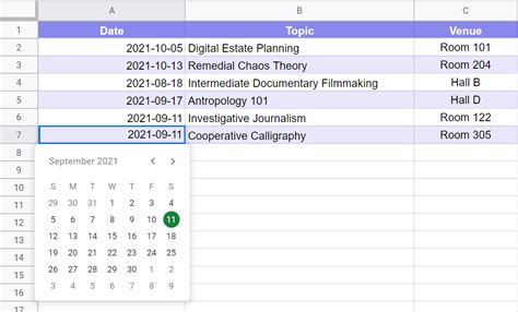 How To Add Date Picker In Google Sheets Sheetaki
