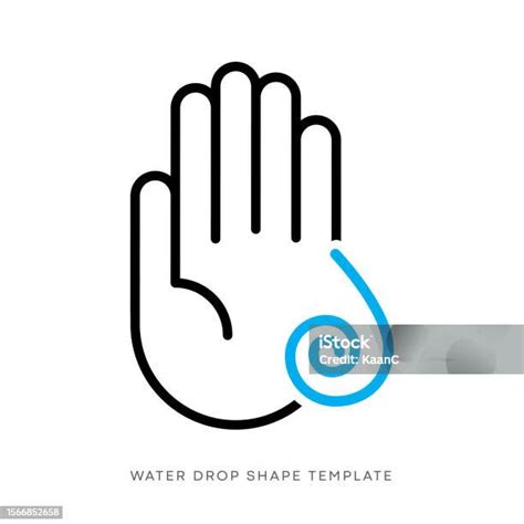 플랫 스타일의 물방울 아이콘입니다 하얀 고립된 배경에 빗방울 벡터 그림 물방울 물방울 사업 개념 스톡 일러스트레이션 World Water Day에 대한 스톡 벡터 아트 및