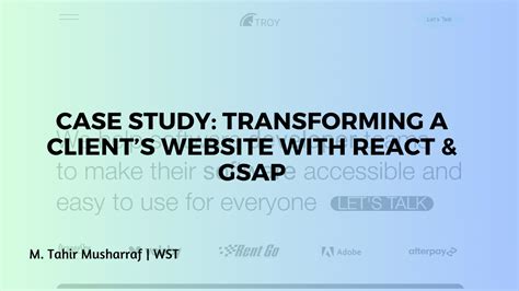 Case Study Transforming A Clients Website With React And Gsap