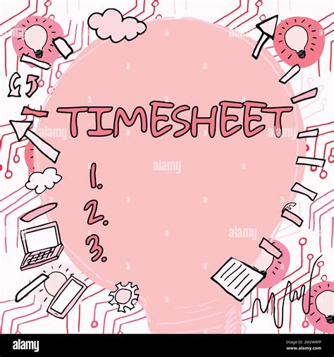 Conceptual Display Timesheet Business Overview Graphical Representation Of Period Time On Which