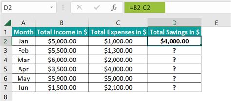 Excel Subtraction Formula Function Examples How To Use