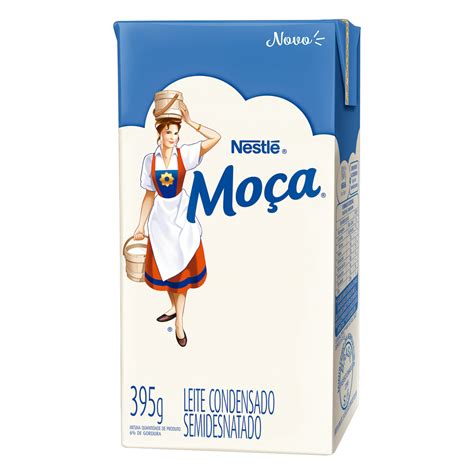 Leite Condensado Semidesnatado Moça Caixa 395g Supermercado Azevedo