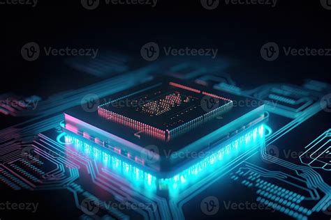 Quantum Processor On Circuit Board 22651075 Stock Photo At Vecteezy