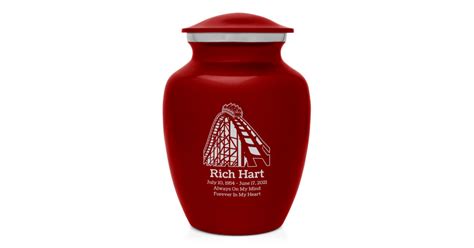 Roller Coaster Sharing Urn Ruby Red Green Meadow Memorials