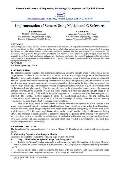 Pdf Implementation Of Sensors Using Matlab And C Softwares · Same Code Is Converted In Vhdl