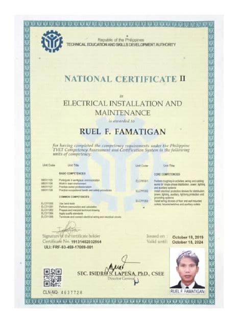 Electrical Nc2 Certificate Pdf