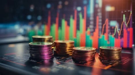 Market Chart Of Business Increase Stock Graph Or Investment Financial