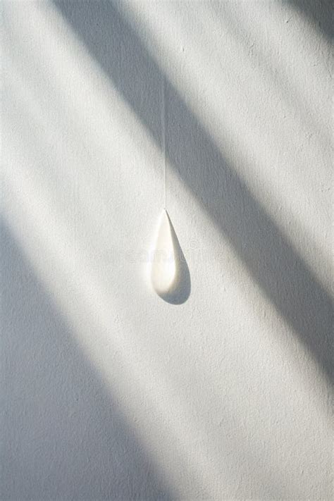 Organic Drop Shadow On White Wall Overlay Effect Stock Illustration