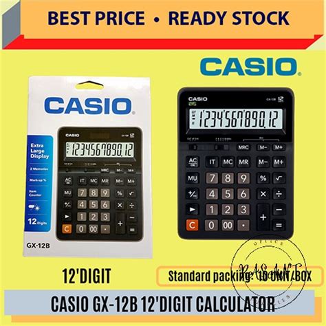 [12 Digits Casio Calculator Calculator Gx 12b Office Calculator] Casio Calculator Gx 12b