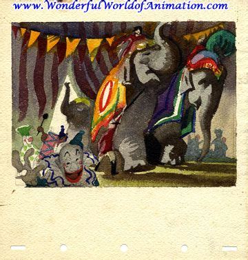 Vintage Concept Art From Disneys Dumbo 1941 Vintage Dumbo Dumbo