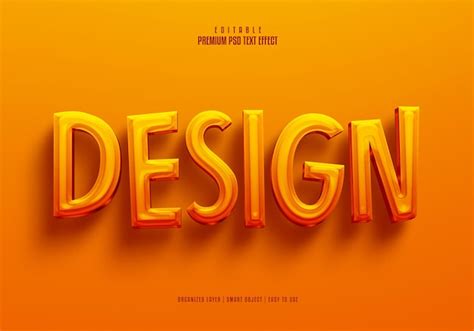 Concevoir Un Effet De Texte Psd Premium Modifiable Psd Premium