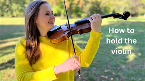 How To Hold The Violin — Suzuki Violin Lessons