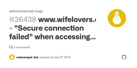 Secure Connection Failed When Accessing The Site