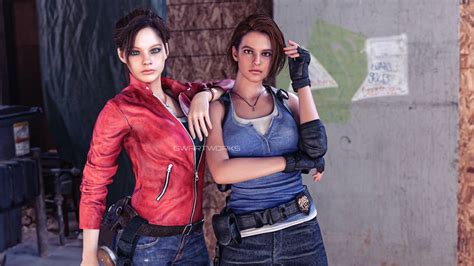 Claire Redfield And Jill Valentine By Loneghostwolf88 On Deviantart