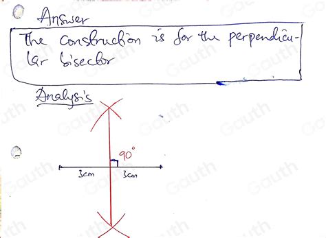 Solved Which Construction Is Started Here Perpendicular Bisector Copy A Segment Copy An Angle