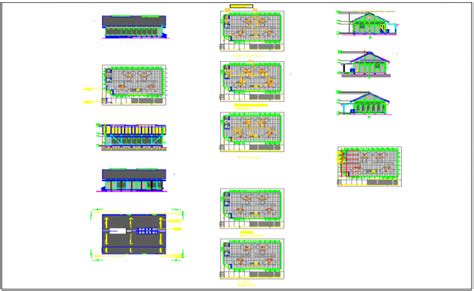 Factory Building Structure Detail Plan And Section Layout File In Dwg Format Cadbull