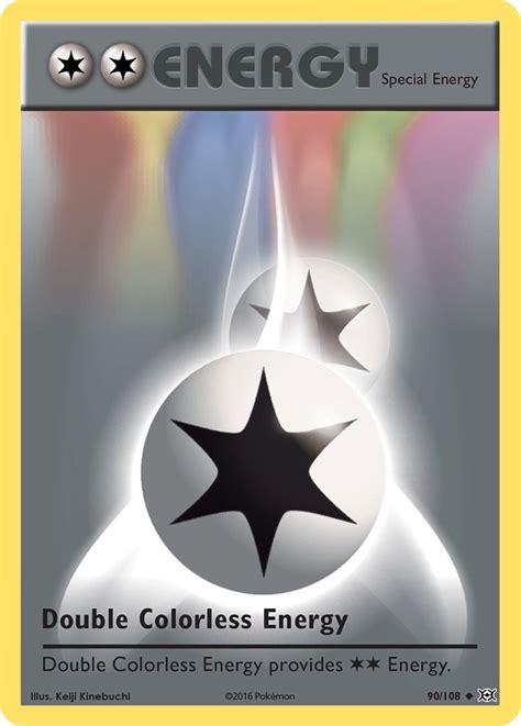 Double Colorless Energy Xy Evolutions Pokemon