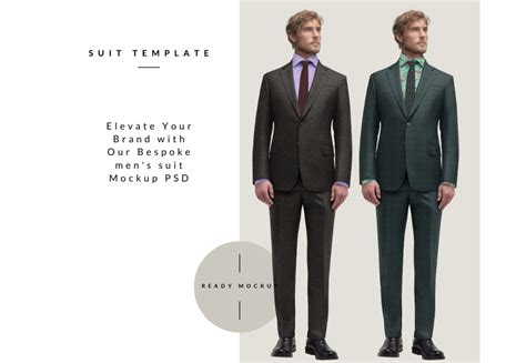 10 Suit Mockup Psd Templates For Photoshop