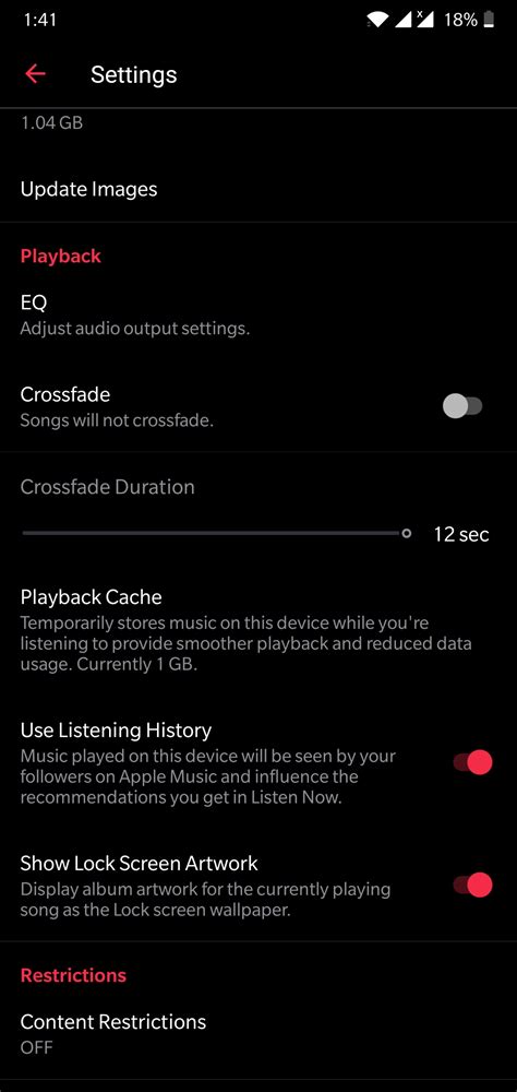 Crossfade Comes To The New Android Beta V341021 Applemusic