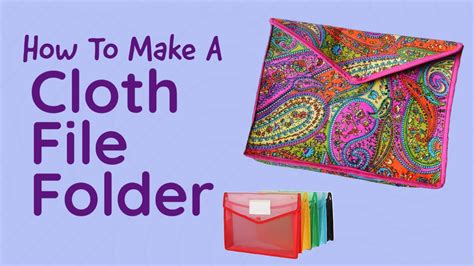 how to make a file folder from cloth eco friendly folder diy at