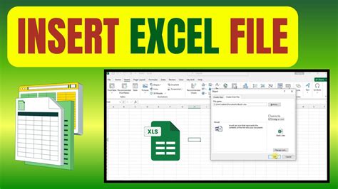 How To Insert Excel File In Excel Excel Exceltips Youtube