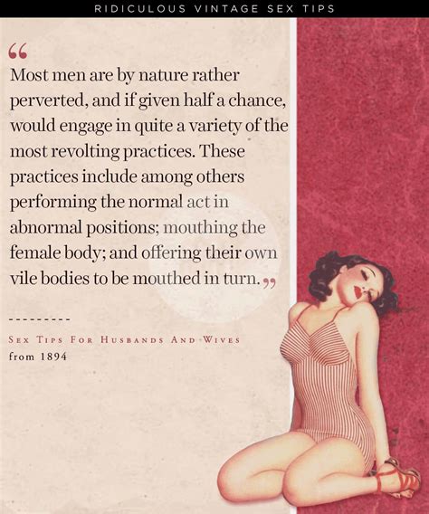 These Absurd Vintage Sex Tips Will Make You Thank Your Stars That Youre In The St Century
