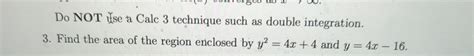 Solved Do Not Ise A Calc 3 ﻿technique Such As Double