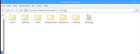 Building A File Structure And Making The Flask Server Raspberry Pi Garage