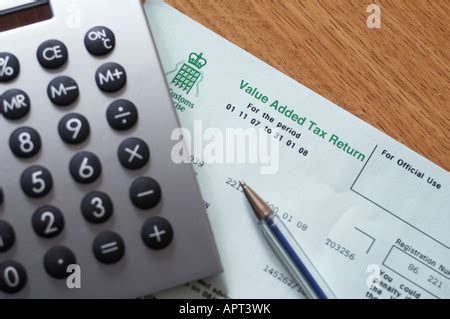 VAT Return Forms Stock Photo Alamy