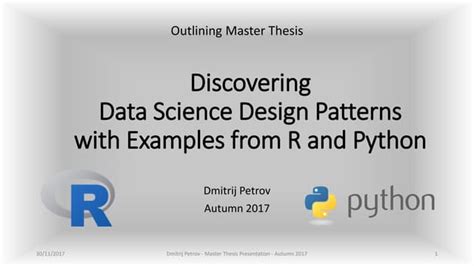 Discovering Data Science Design Patterns With Examples From R And
