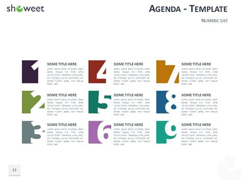 ppt table of contents template