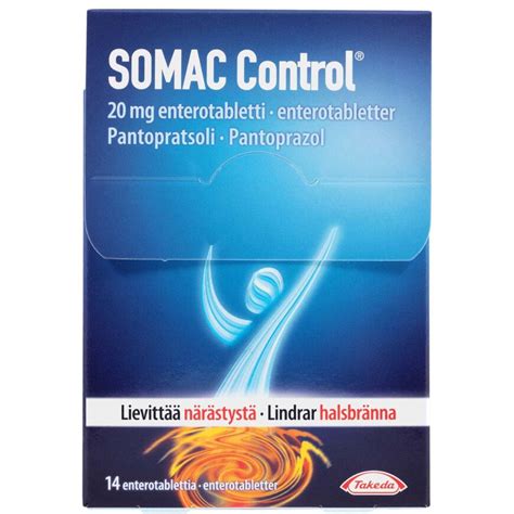 Somac Control 20 Mg Ohutsuolessa Hajoava Tabletti Taskupakkaus 14 Fol Yliopiston Apteekki