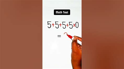 Tricky Math Test 💯math Mathtest Mathchallenge Basicmath