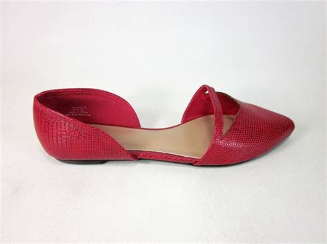 Journee Collection Womens Braely Pointed Toe Ballet Flats Red Us 9 5