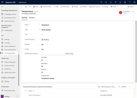 Connected Field Service에서 명령 보내기 Dynamics 365 Field Service Microsoft Learn