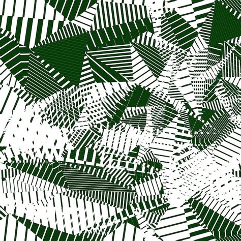 Premium Vector Green Abstract Lines Seamless Pattern Vector Psychedelic Wallpaper With Stripes