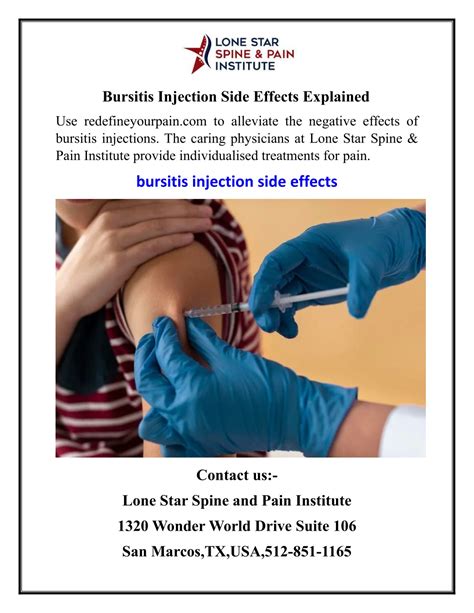 Ppt Bursitis Injection Side Effects Explained Powerpoint Presentation Id 13990350