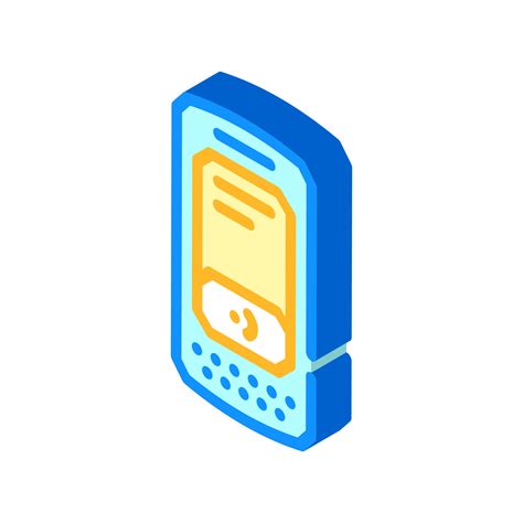 Data Collection Terminal Isometric Icon Vector Illustration 8372147 Vector Art At Vecteezy