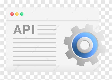 Api Icon Clipart With Application Window And Gear For Software Development Integration Tools Web